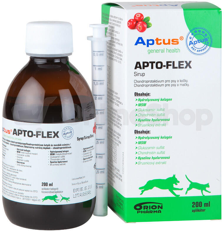 Aptus Apto-flex Vet sirup 200ml Orion Pharma Animal Health | OnlineShop.cz