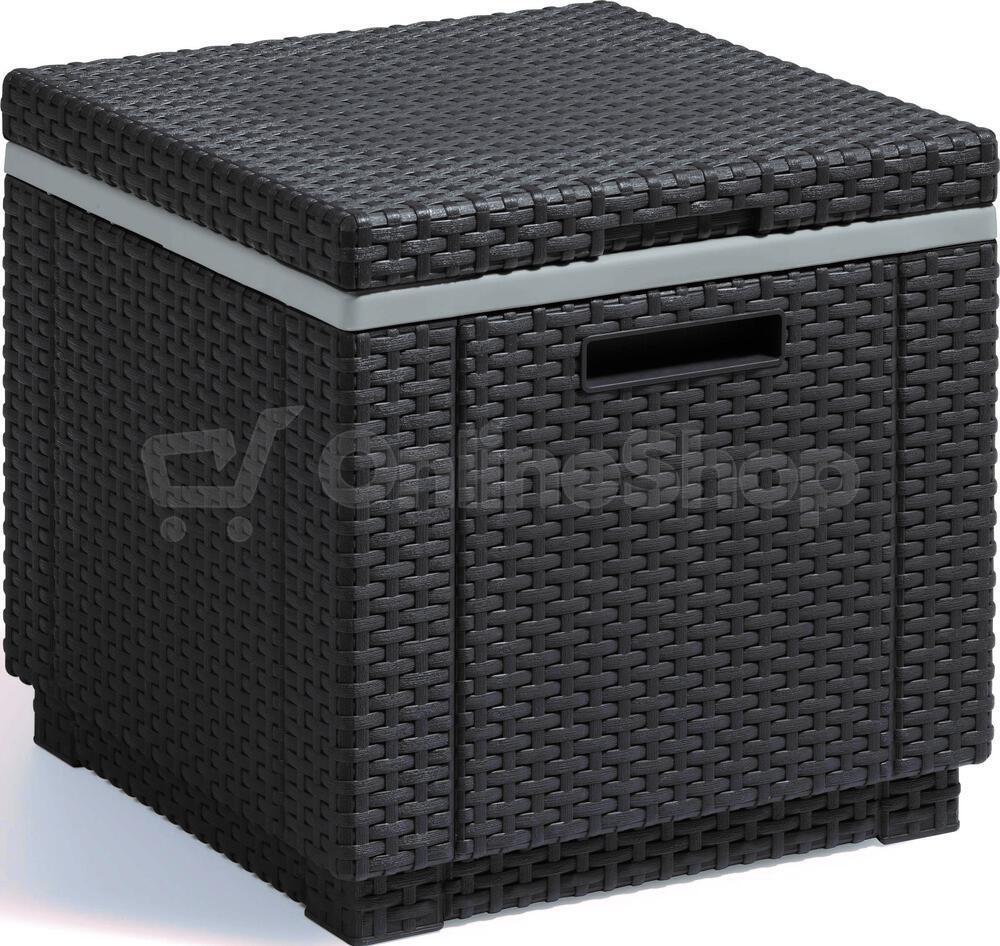 Recenze Keter Ice Cube grafitový - zahradní stůl, hodnocení | OnlineShop.cz