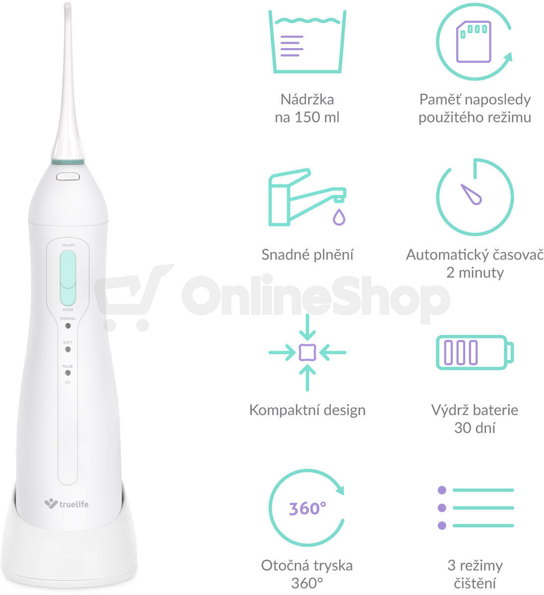 Recenze TrueLife AquaFloss Compact - ústní sprcha, hodnocení ...