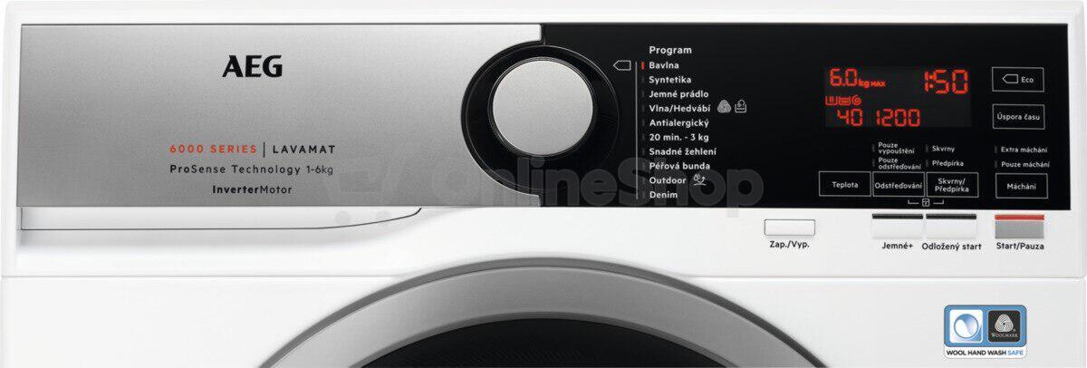 Pračka AEG ProSense™ L6SE26SC | ONLINESHOP.cz