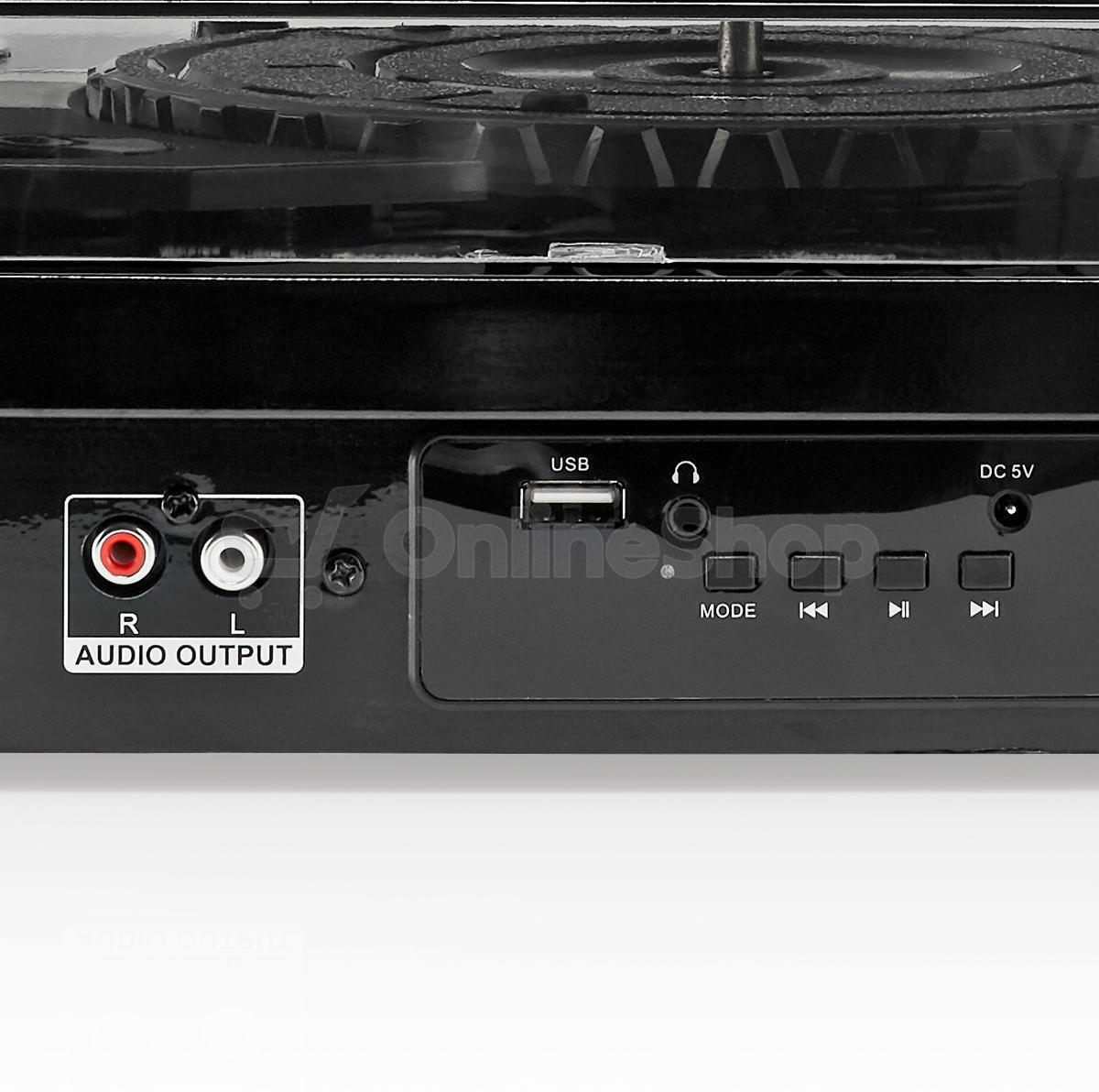 Gramofon NEDIS TURN300BK, černý | OnlineShop.cz