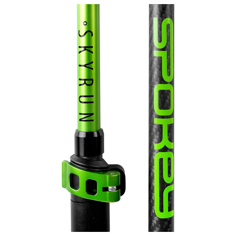 Spokey SKY RUN Trekingové karbonové hole s napínacím lankem, 4dílné ...