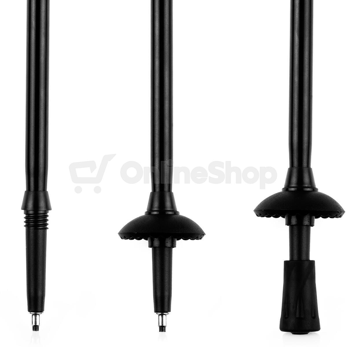 Spokey SKY RUN Trekingové karbonové hole s napínacím lankem, 4dílné ...