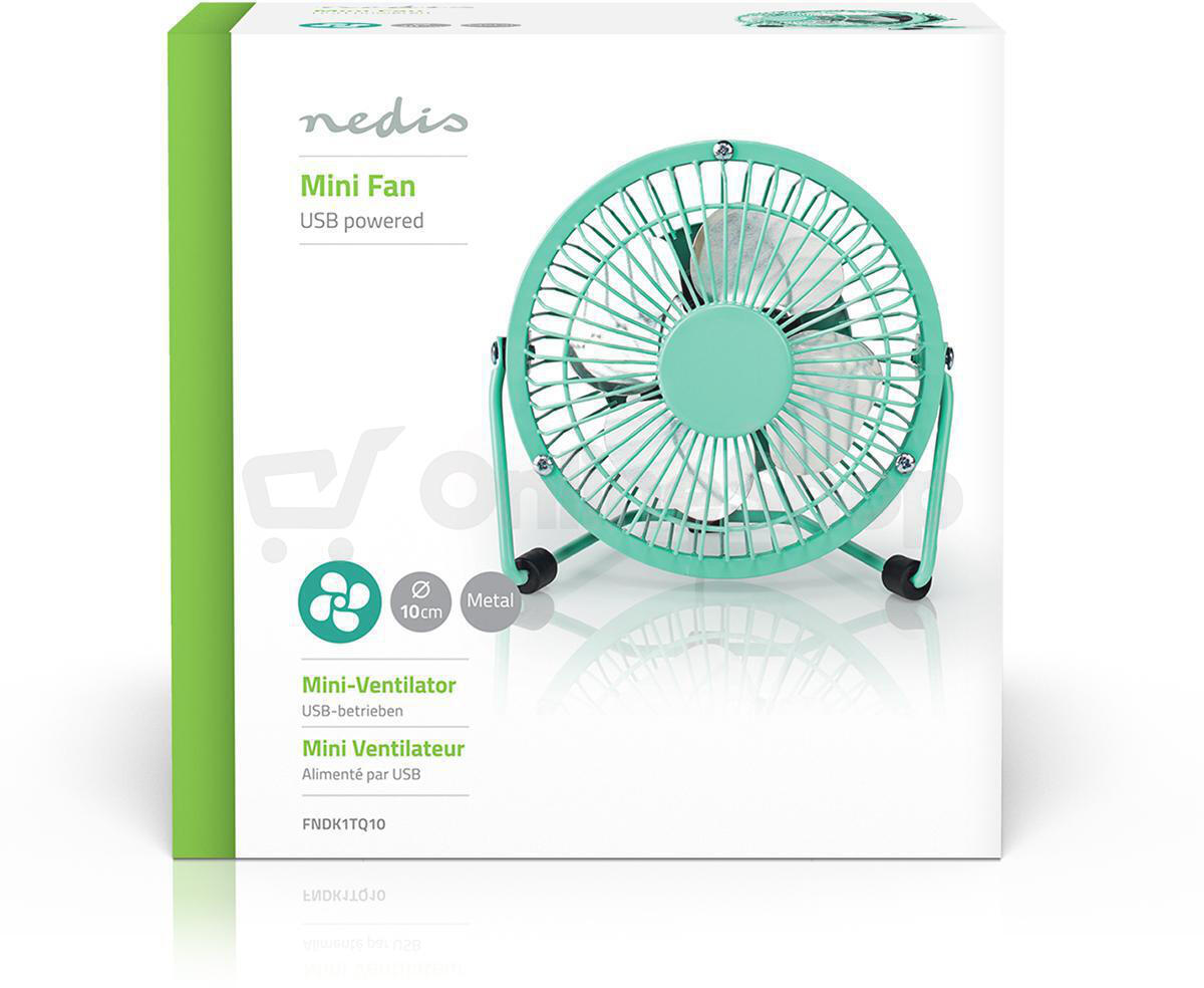 NEDIS mini ventilátor/ průměr 10 cm/ výkon 3 W/ napájení přes USB ...