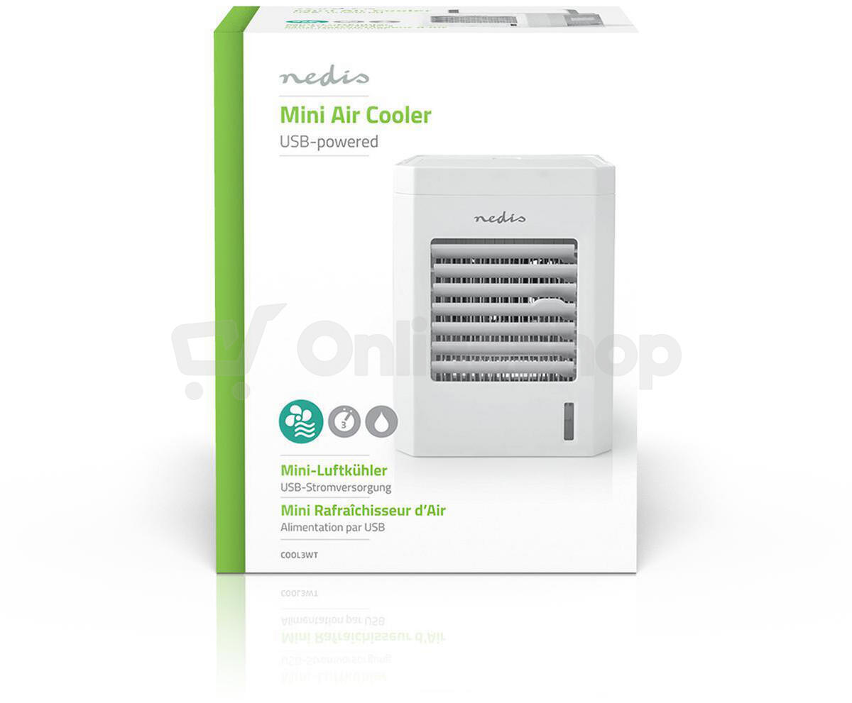 Recenze NEDIS mini ochlazovač vzduchu/ výkon 5 W/ napájení přes USB/ 3 ...