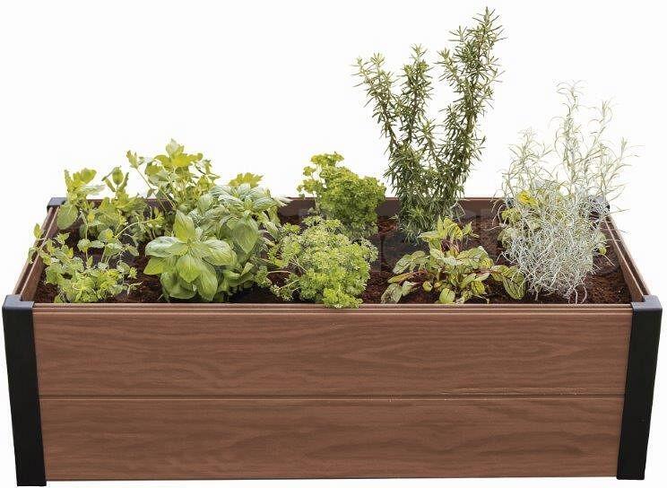 Vyvýšený záhon Keter MAPLE TROUGH, hnědý | OnlineShop.cz