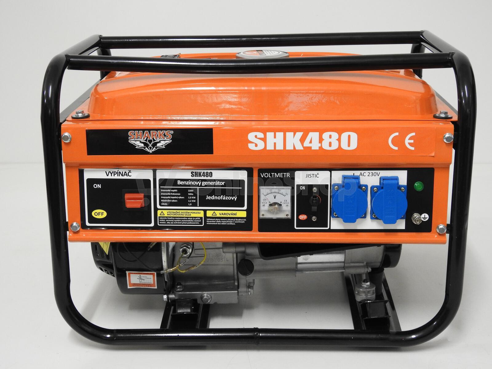 Benzínový generátor Sharks SH 2580-PT, lehce poškozeno | OnlineShop.cz
