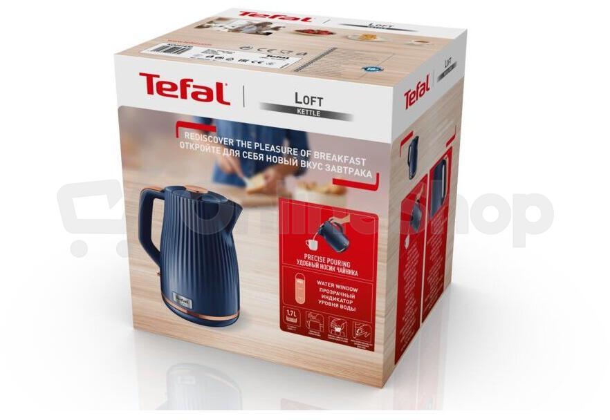 SET Rychlovarná konvice Tefal Loft KO251430 + Topinkovač Tefal Loft 2S ...