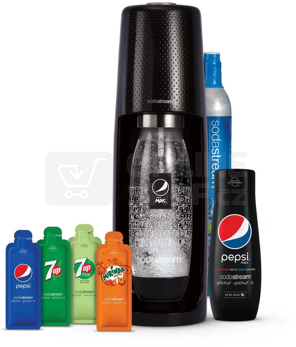 Akce SodaStream Spirit Black Pepsi MegaPack + Sirup Pepsi Max 440 ml ... Akce SodaStream Spirit Black Pepsi MegaPack + Sirup Pepsi Max 440 ml ...