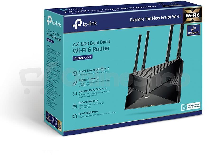 Router TP-Link Archer AX23, AX1800 WiFi6 5xGb | OnlineShop.cz