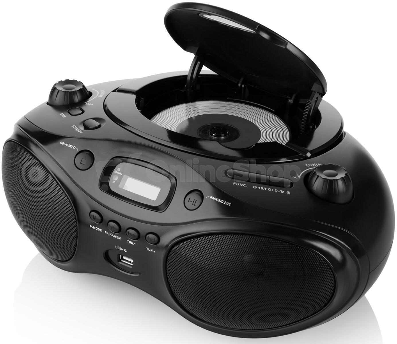 Radiopřijímač DAB+/CD JVC RD-E661B-DAB, černý | OnlineShop.cz