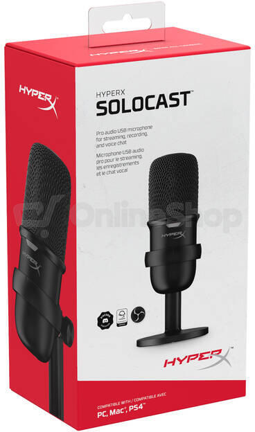 HP Inc. HyperX SoloCast - USB Microphone (Black) (HMIS1X-XX-BK/G ...