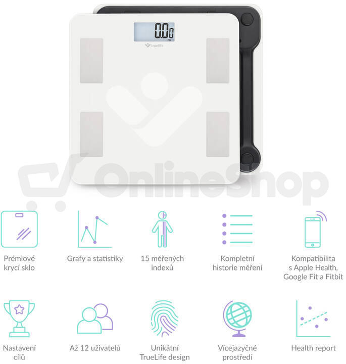 Chytrá váha TrueLife FitScale W4 BT | OnlineShop.cz