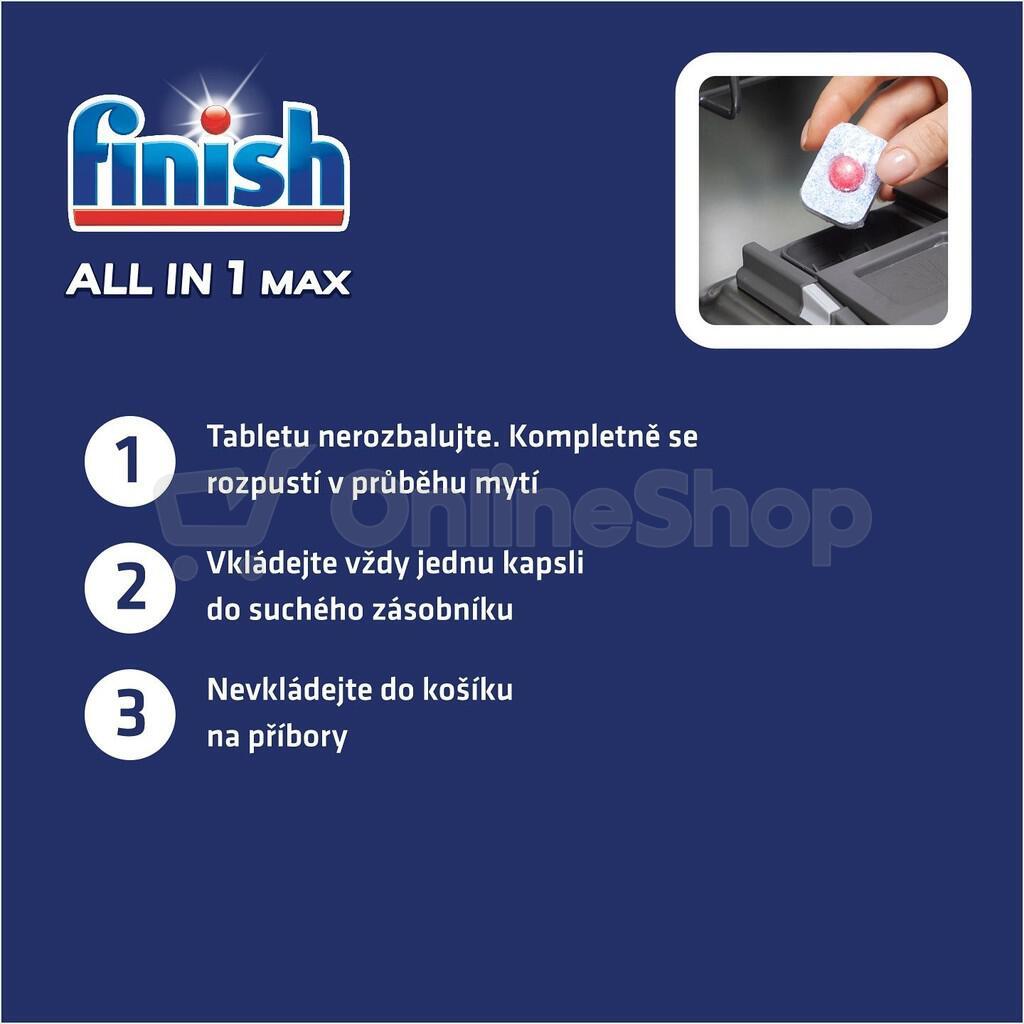 Finish tablety do myčky All in 1 Max Lemon, 48 ks | OnlineShop.cz