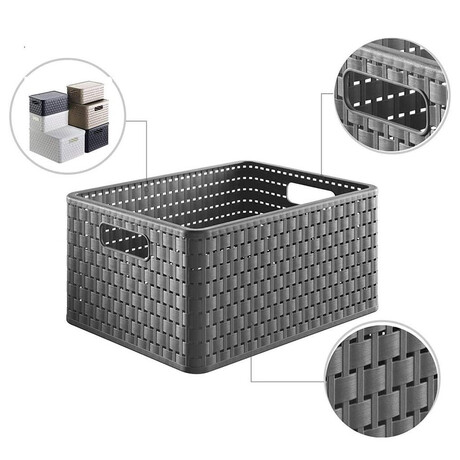 Úložný box COUNTRY A4 /18L - antracit ROTHO | OnlineShop.cz