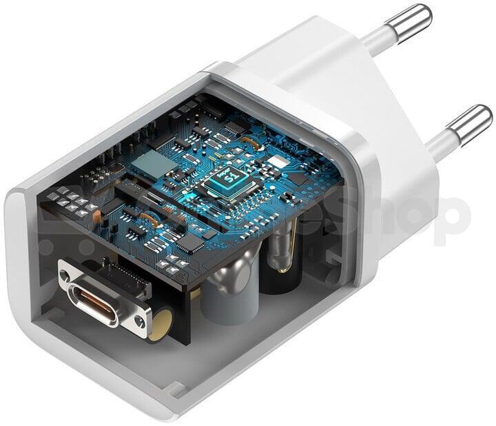 Baseus Super Si rychlonabíječka 1C 25W EU + kabel Type-C/Type-C 3A 1m ...