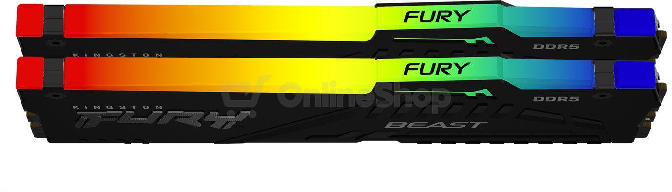 Recenze Kingston FURY Beast / DDR5 / 16GB / 4800MHz / CL38 / 2x8GB / RGB (KF548C38BBAK2-16 ...