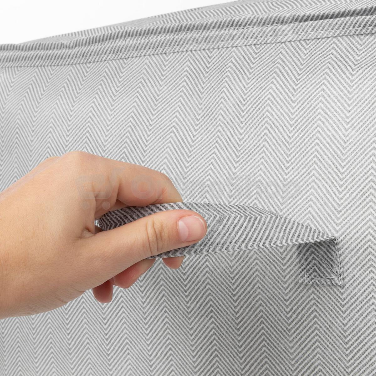 Úložný box na peřinu a textil Compactor Boston 50 x 70 x 30 cm, šedý ...