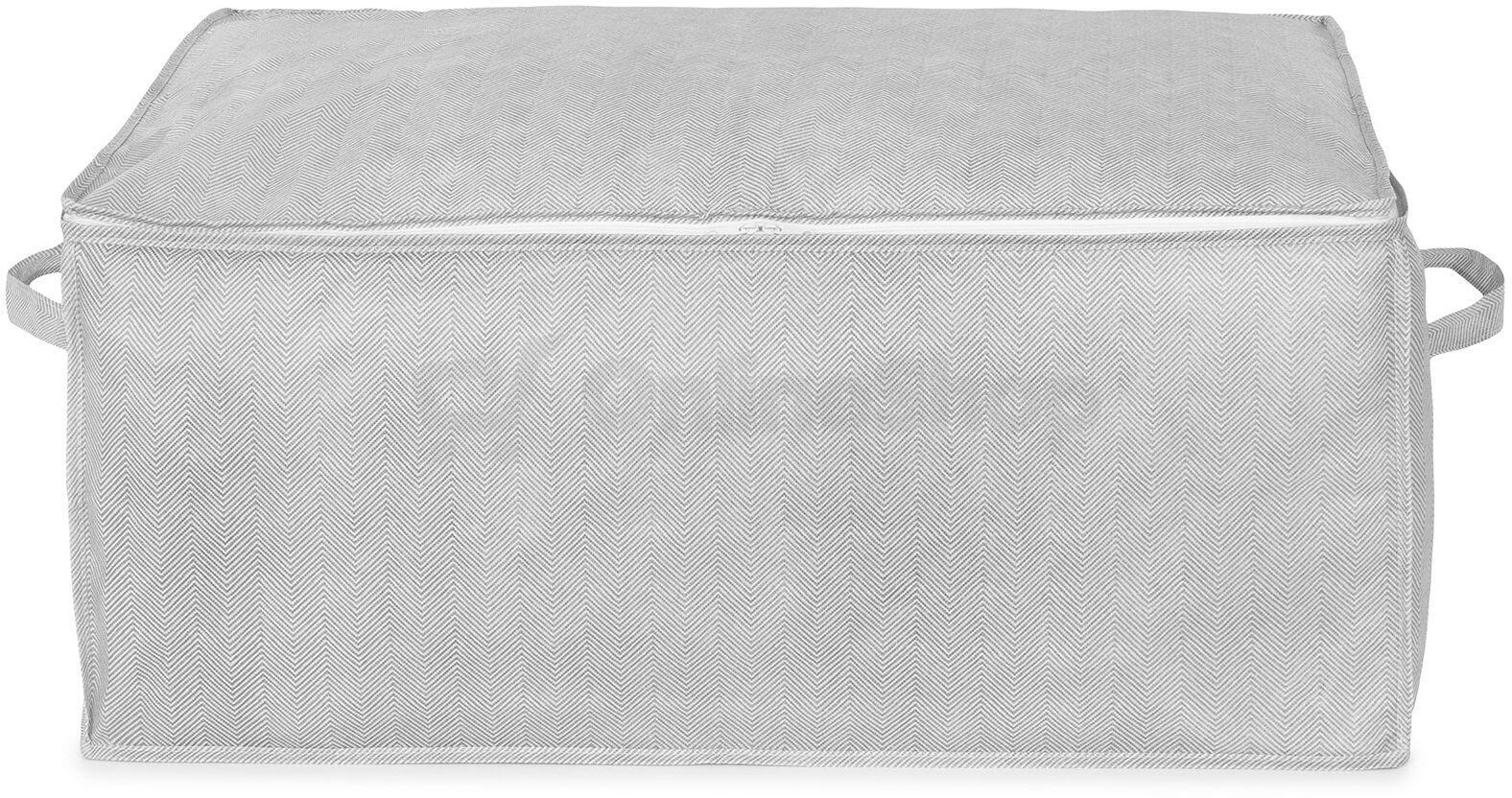 Úložný box na peřinu a textil Compactor Boston 50 x 70 x 30 cm, šedý ...