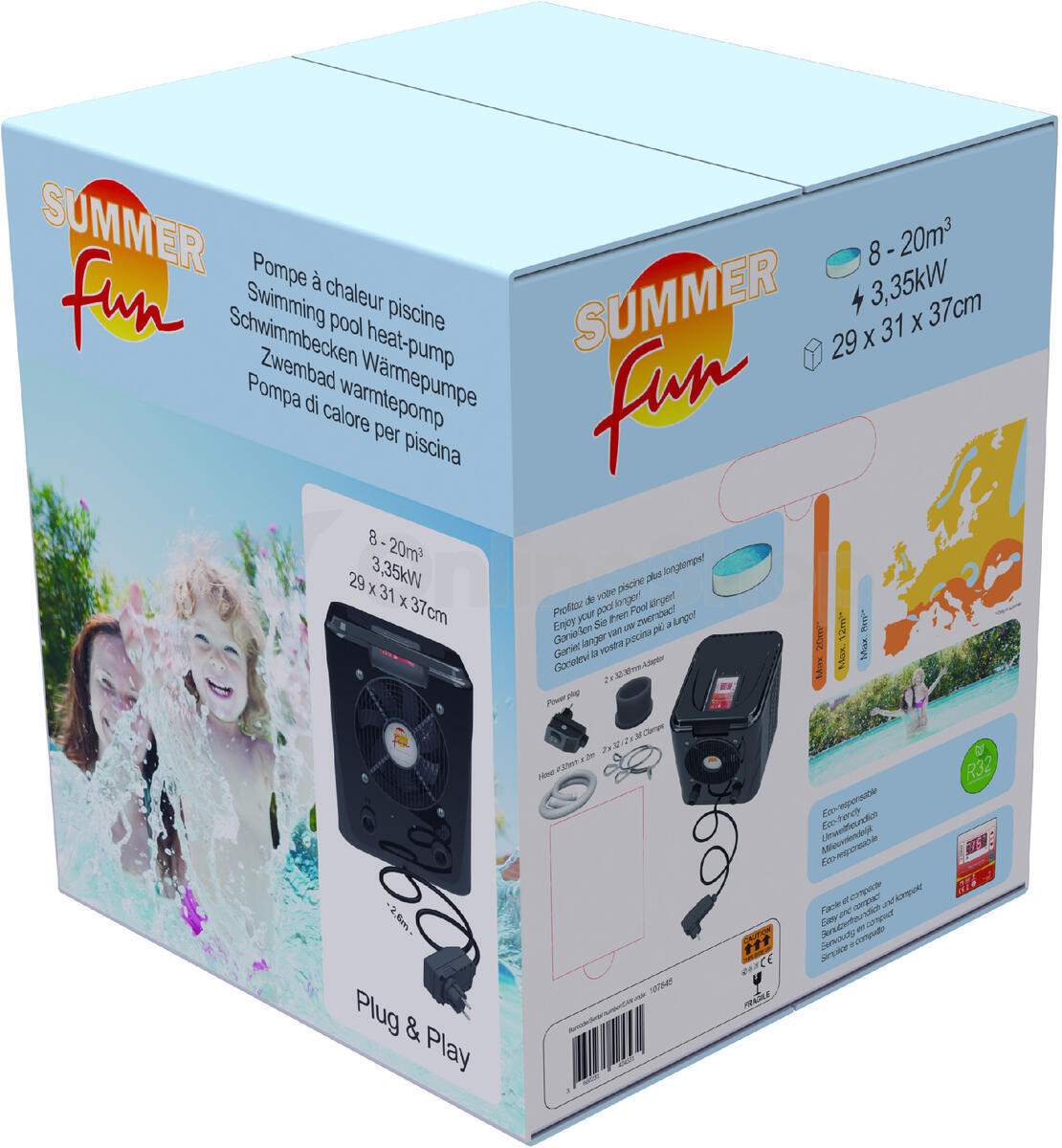 Tepelné čerpadlo Planet Pool SF35 3,5kW | OnlineShop.cz