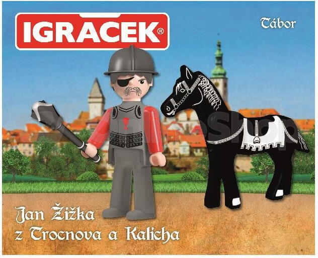 Igráček Jan Žižka z Trocnova a Kalicha - figurka, kůň a zbroj efko | OnlineShop.cz