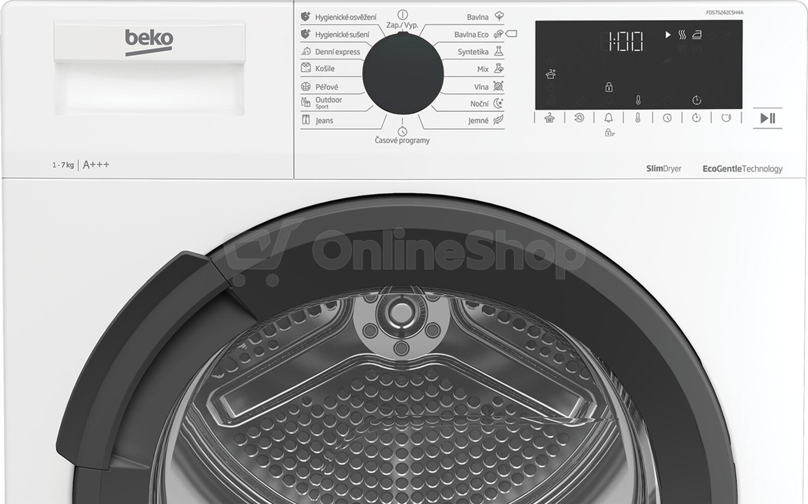 SET Pračka BEKO WUE7726XWST + Sušička prádla BEKO FDS75242CSH4A | ONLINESHOP.cz
