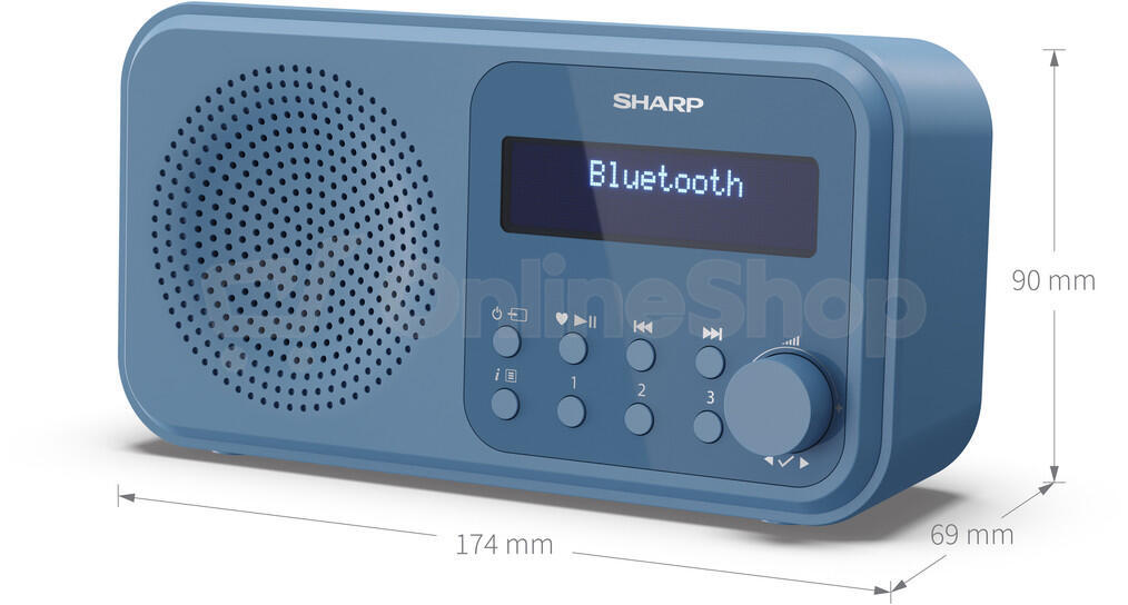 Digitální rádio Sharp DR-P420BL | OnlineShop.cz
