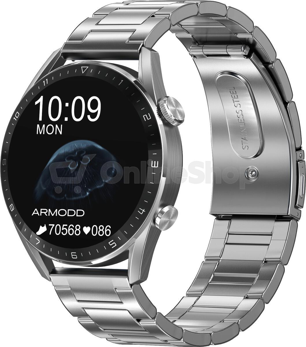 Chytré hodinky ARMODD Silentwatch 5 Pro, stříbrná/kov | ONLINESHOP.cz