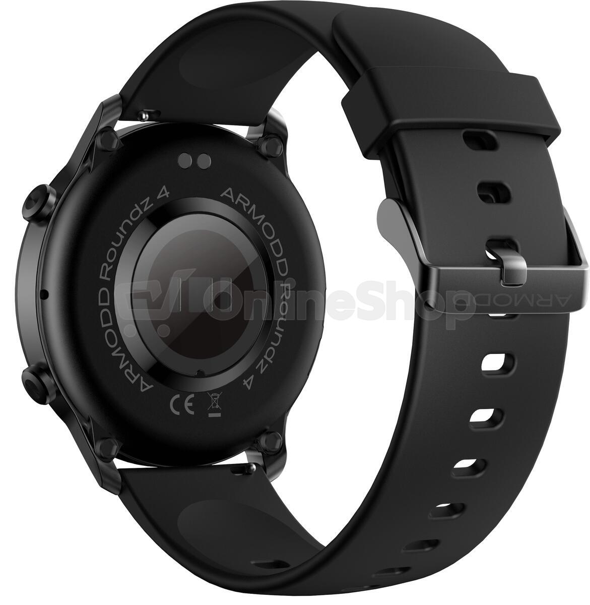 Chytré hodinky Armodd Roundz 4, černé | ONLINESHOP.cz