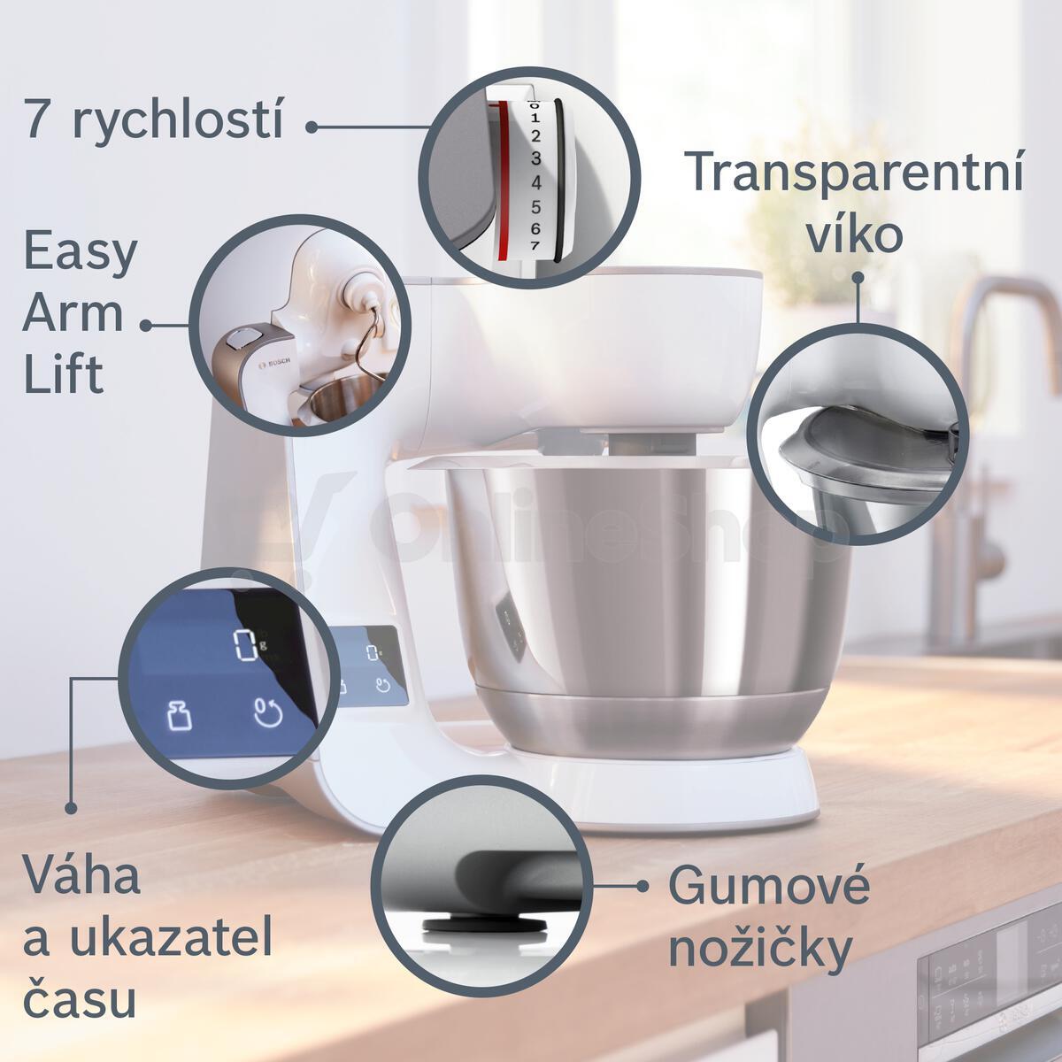 Kuchyňský robot Bosch MUM5 1000 W Grafit (MUM5XL72) | OnlineShop.cz