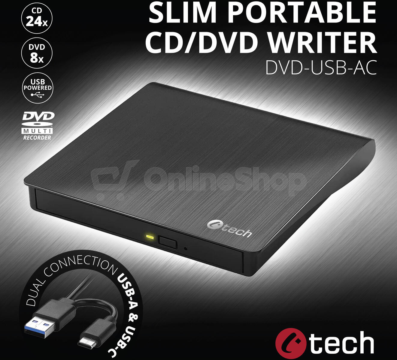 Diskuze C-Tech DVD-USB-AC, USB 3.0, USB A/Type C - externí DVD ...