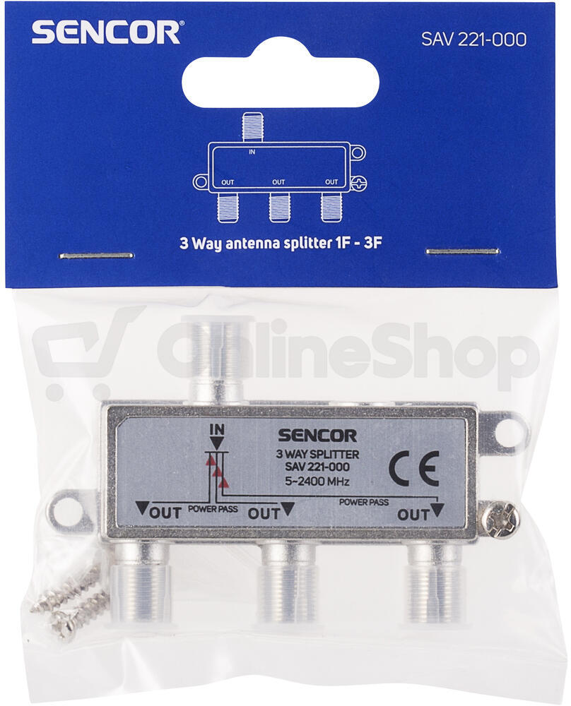 Rozbočovač Sencor SAV 221-000 | OnlineShop.cz