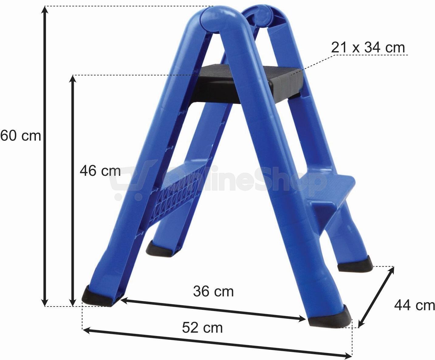 Skládací schůdky, nosnost 150 kg GEKO | ONLINESHOP.cz