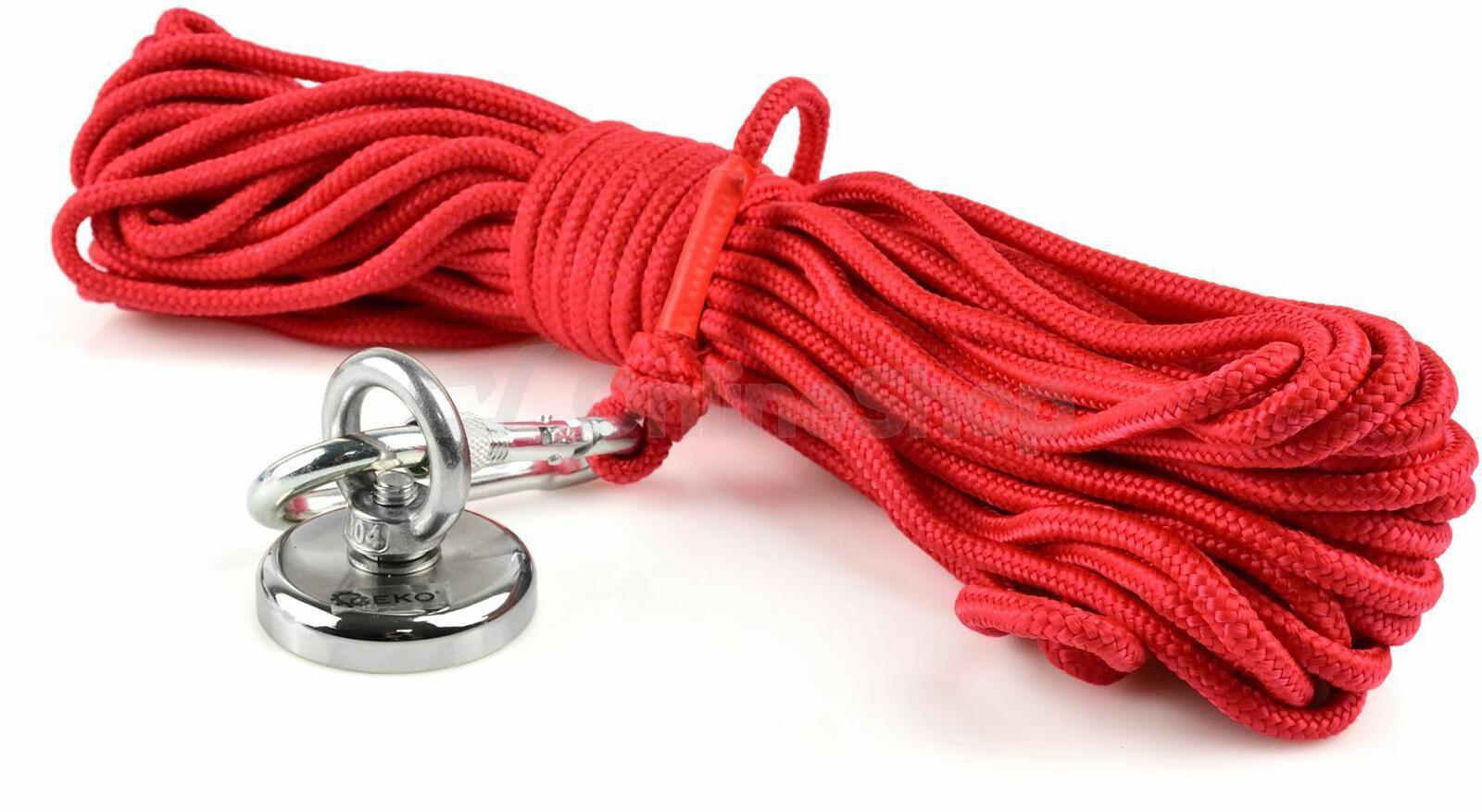 Neodymový magnet 50kg s lanem 20m a rukavicemi GEKO | OnlineShop.cz