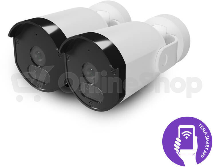 Tesla Smart Camera Outdoor (2022) Bundle 2x (TSL-BNDL-CAMOUT-2 ...