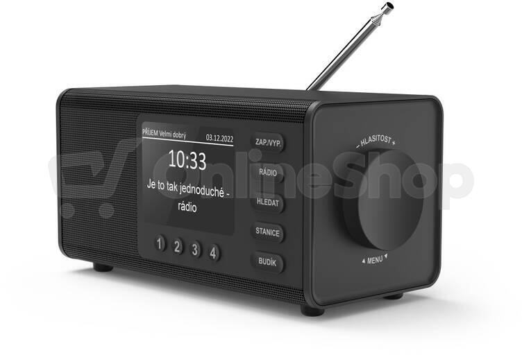 Hama digitální rádio DR1000, FM/DAB/DAB+, černé | OnlineShop.cz