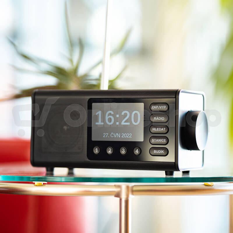 Hama digitální rádio DR1000, FM/DAB/DAB+, černé | OnlineShop.cz