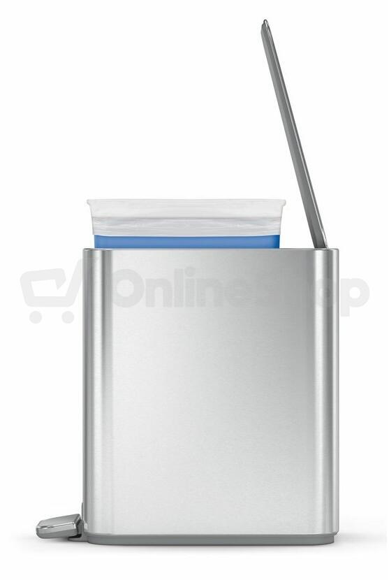 Pedálový úzký odpadkový koš Simplehuman – 5 l, kartáčovaná nerez ocel ...