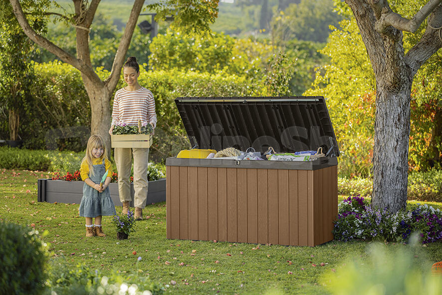 Recenze Keter Darwin 570L hnědý - zahradní box, hodnocení | OnlineShop.cz