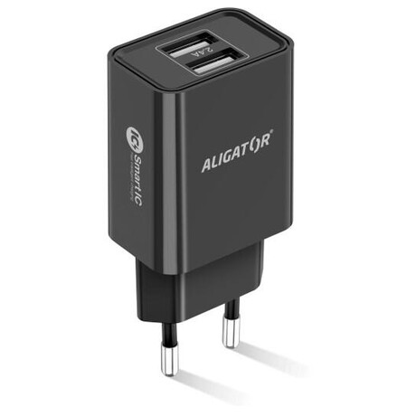 Aligator CD ALI USB-C 2xUSB výstup, 2,4A, smart IC, černá | OnlineShop.cz