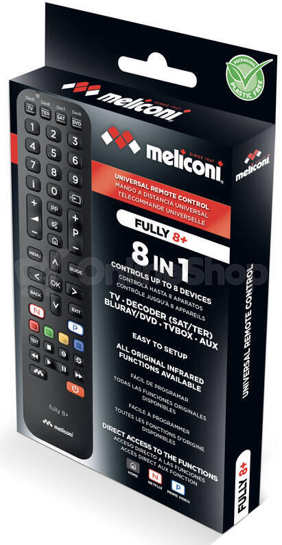 Recenze Meliconi 808014 FULLY 8.1, univerzální, 8v1, přehrává infračervené signály - dálkové ...