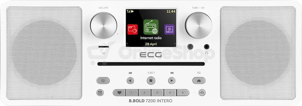Rádio ECG B.BOLD 7200 Intero, bílé | OnlineShop.cz