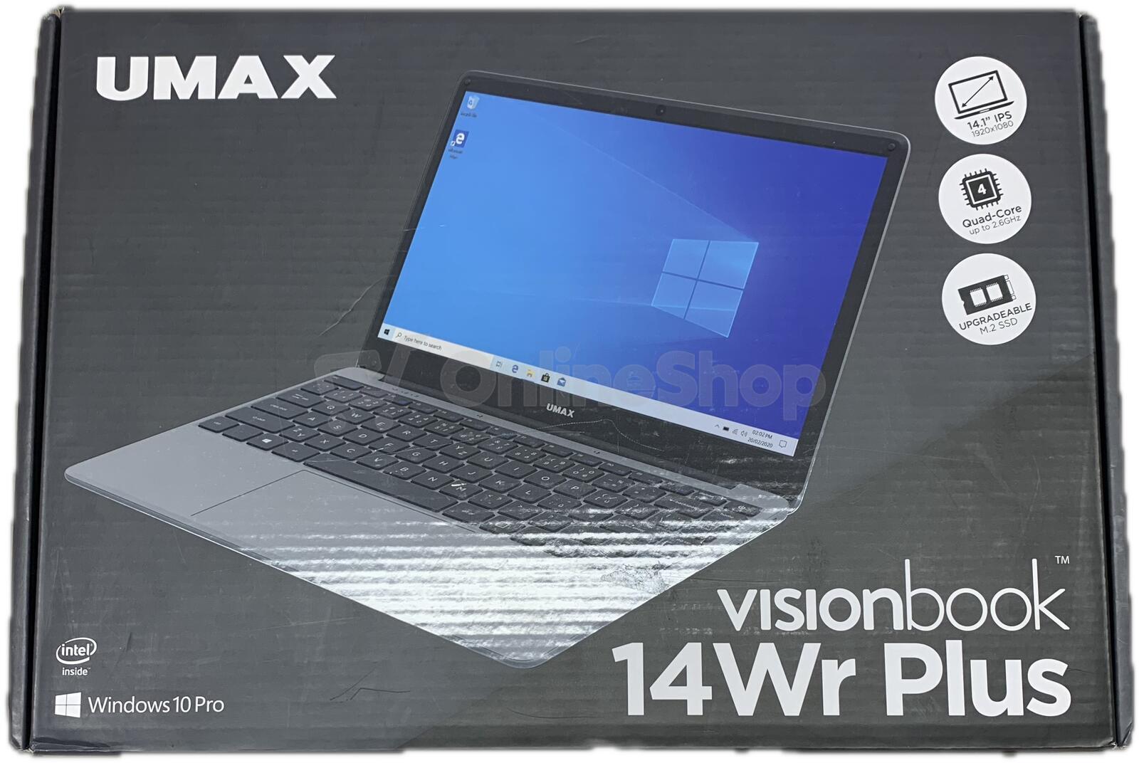 Notebook UMAX VisionBook 14Wr Plus, šedý (UMM230142), vystaveno ...