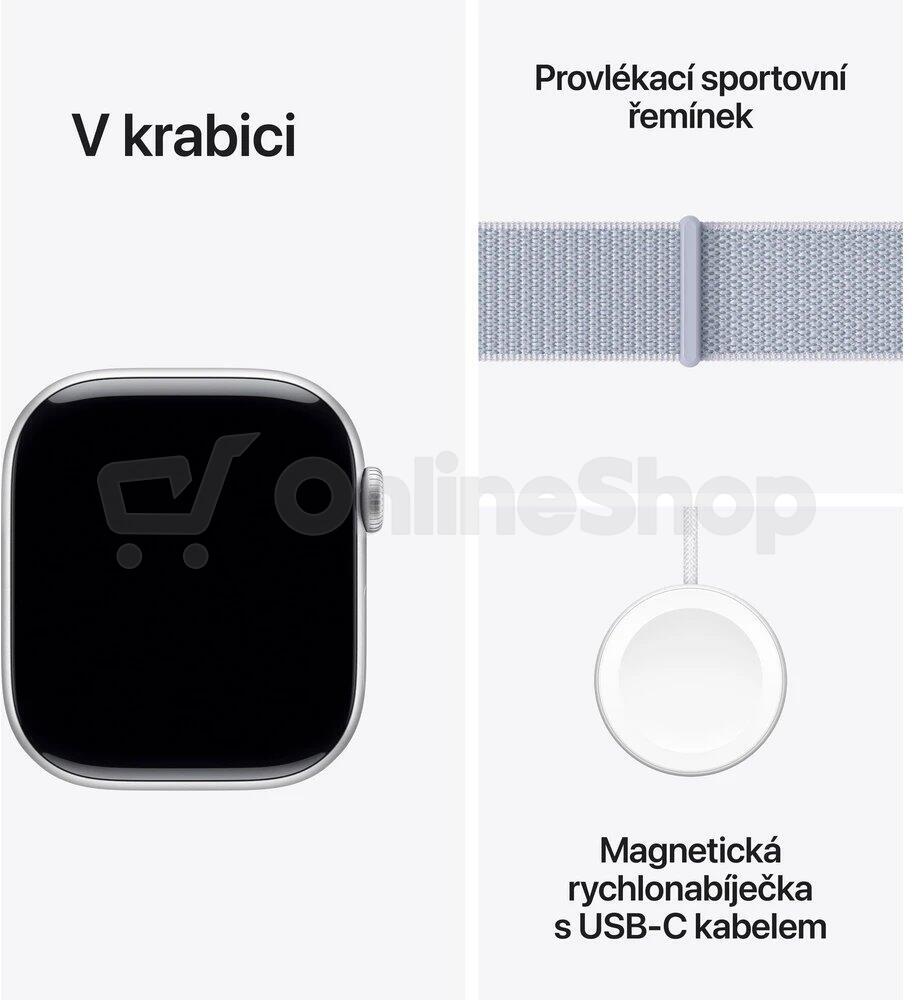 Chytré hodinky Apple Watch S10 CELL 46mm, Silver/Black Cloud ...