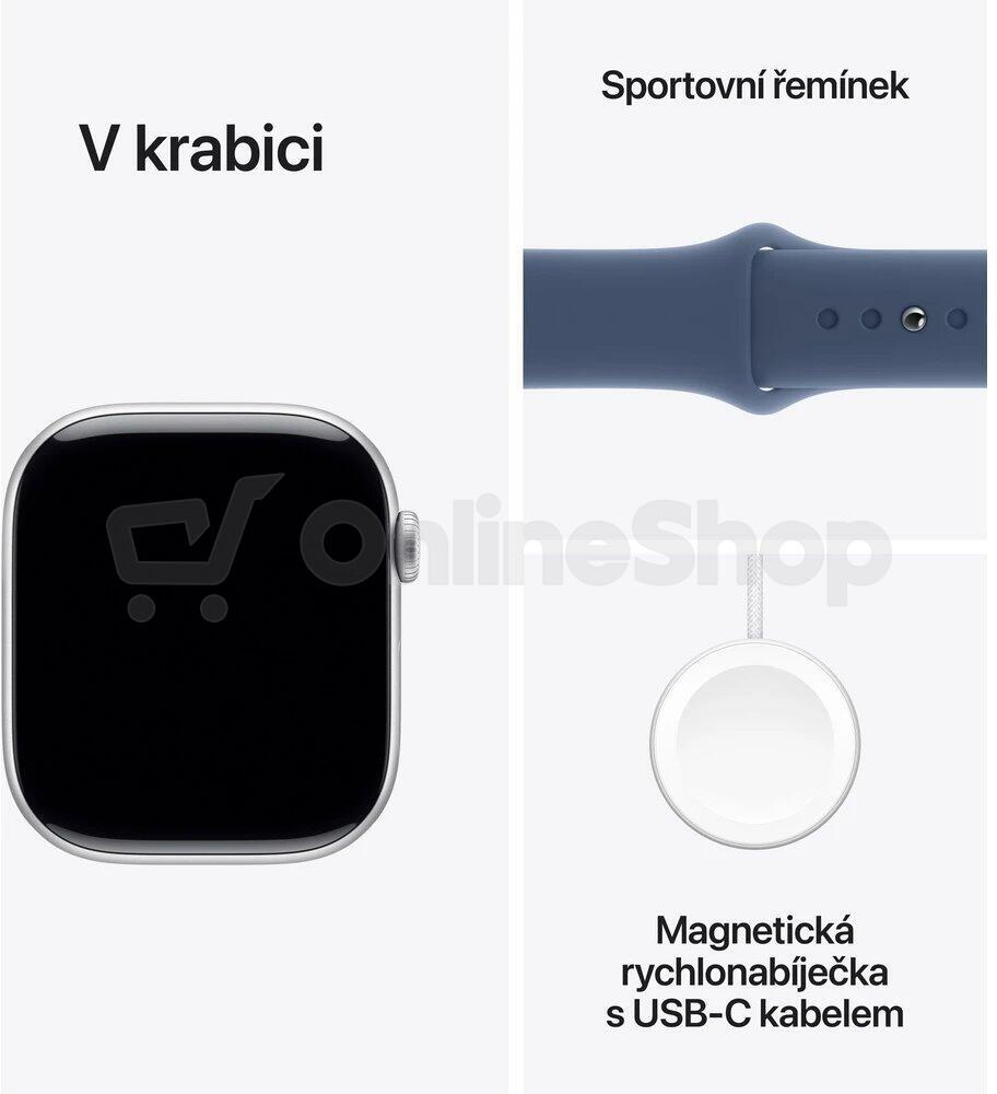 Chytré hodinky Apple Watch S10 CELL 46mm, Silver/Denim | OnlineShop.cz