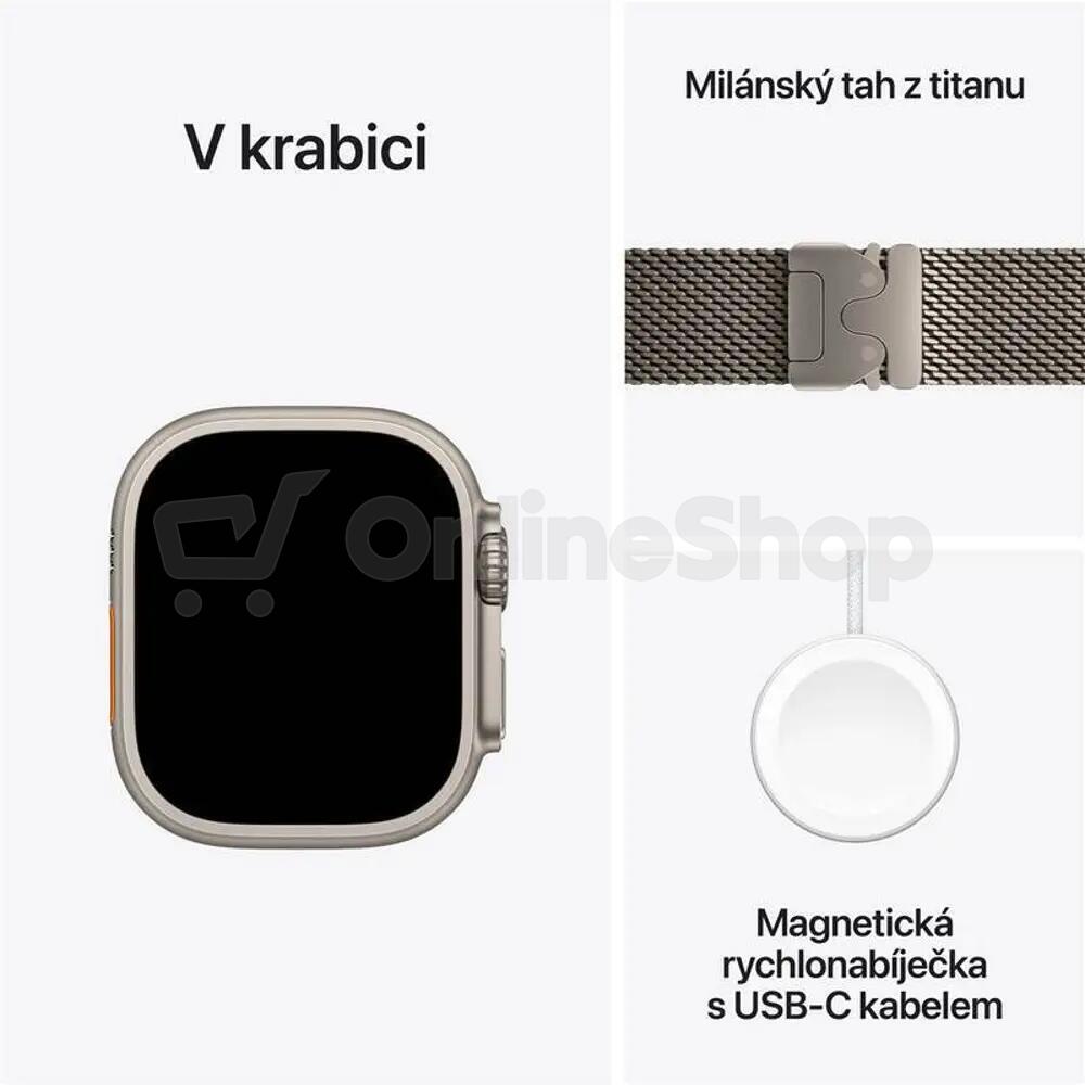 Chytré hodinky Apple Watch Ultra 2, Natural Titanium | OnlineShop.cz