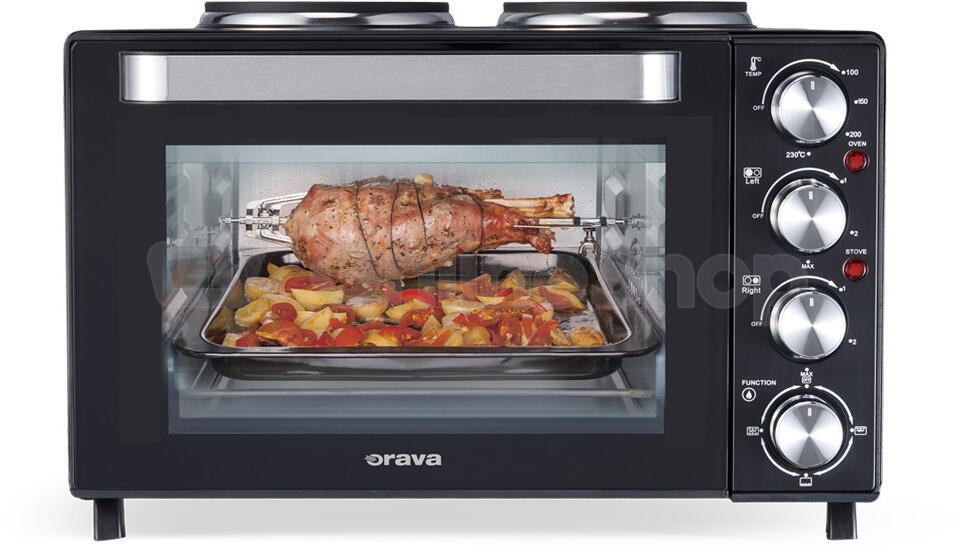 Elektrická trouba s dvouvařičem Orava Elektra-X48, 48 l, vráceno do 14 ...