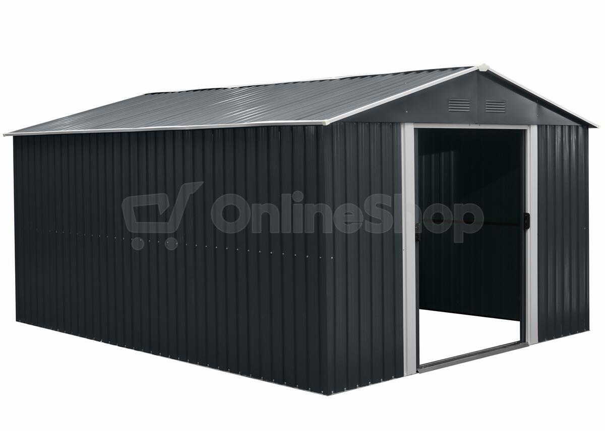 Riwall PRO RMSA 12x10 Anthracite, zahradní domek kovový 3 x 3,7 m se ...