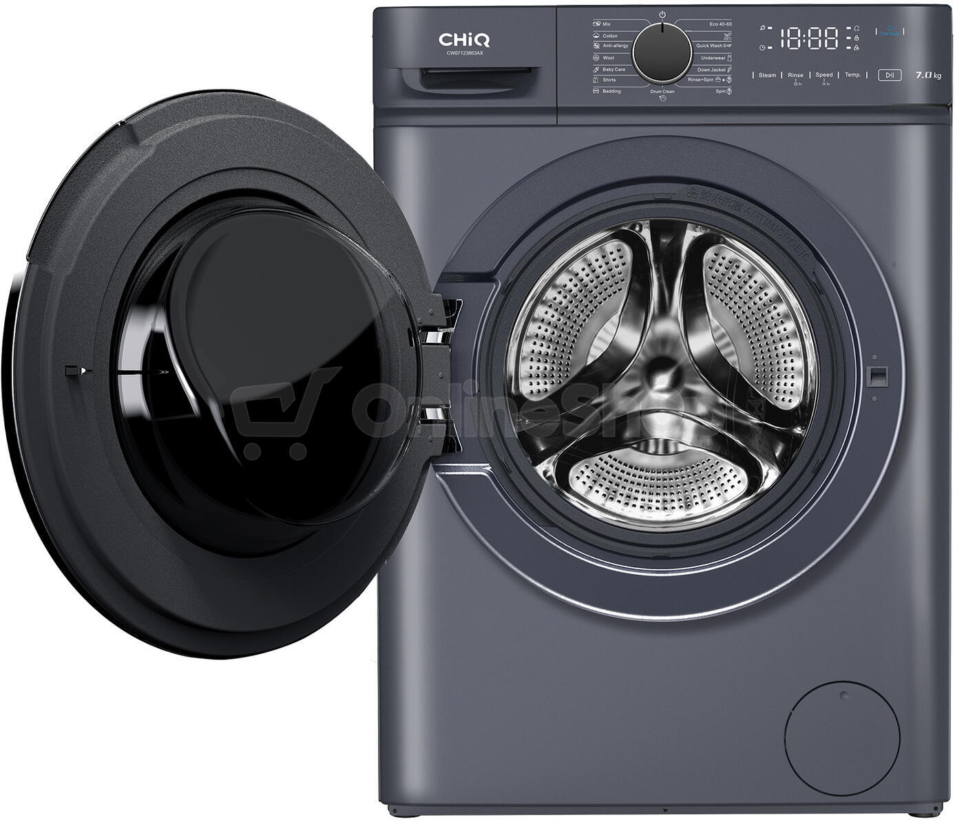 Fotogalerie CHiQ CW07123863AX Steam Space Pro - pračka | OnlineShop.cz