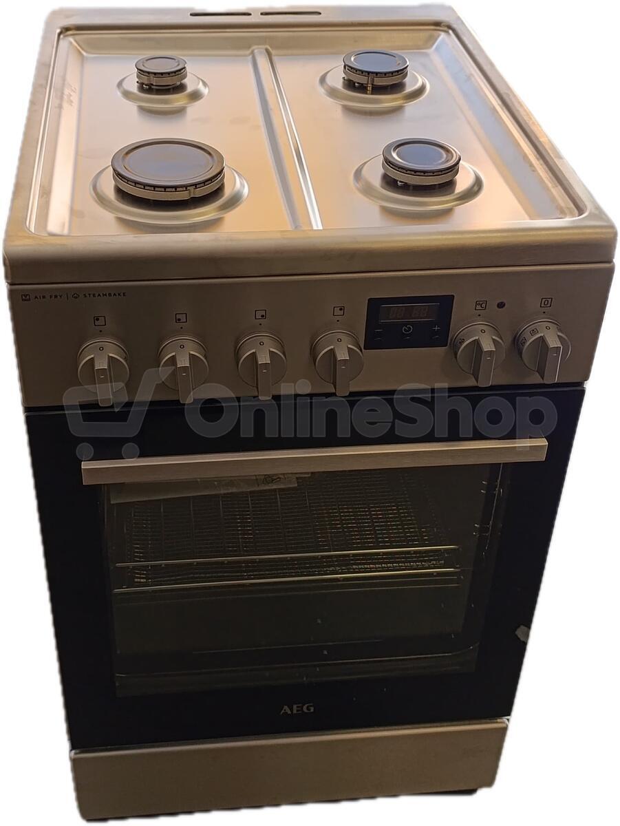 Plynový sporák AEG Mastery SteamBake CKB56490BM, vráceno do 14 dnů ...